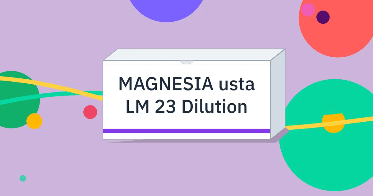 Symbolbild: Packung mit der Aufschrift MAGNESIA usta LM 23 Dilution (PZN 13539077) – Verfügbarkeit und Bezug in Apotheken in Frankfurt am Main