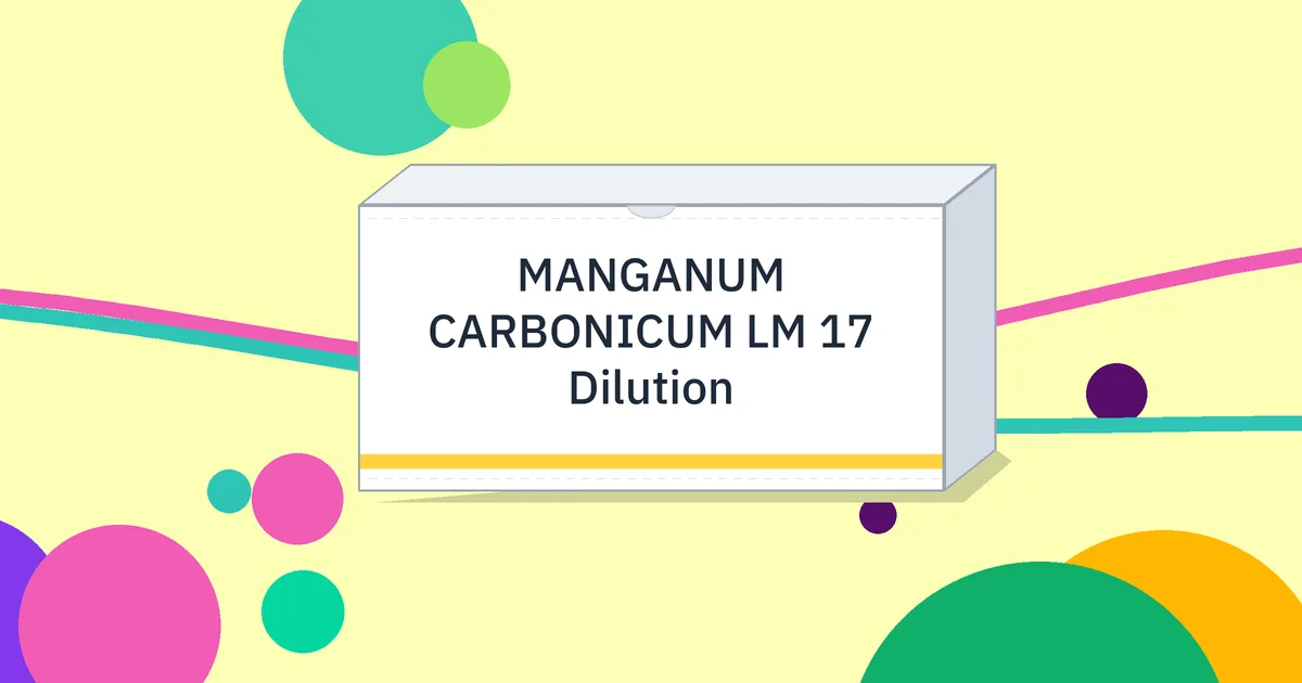 Symbolbild: Packung mit der Aufschrift MANGANUM CARBONICUM LM 17 Dilution (PZN 12942888) – Verfügbarkeit und Bezug in Apotheken in Frankfurt am Main