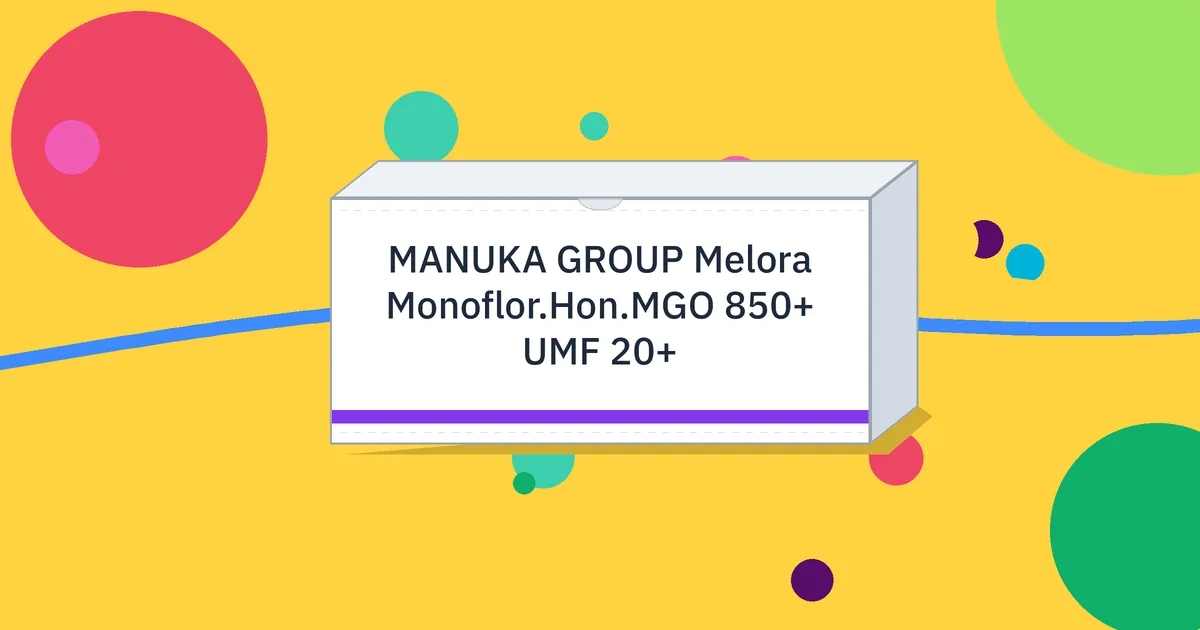 Symbolbild: Packung mit der Aufschrift MANUKA GROUP Melora Monoflor.Hon.MGO 850+ UMF 20+ (PZN 18086462) – Verfügbarkeit und Bezug in Apotheken in Frankfurt am Main