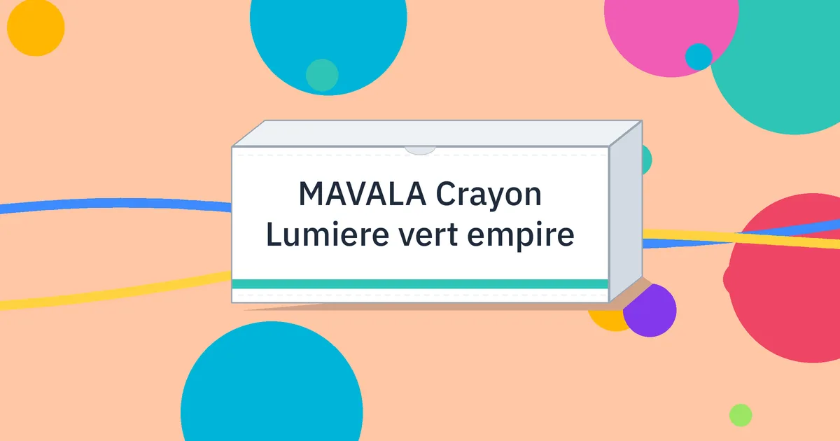 Symbolbild: Packung mit der Aufschrift MAVALA Crayon Lumiere vert empire (PZN 20694051) – Verfügbarkeit und Bezug in Apotheken in Frankfurt am Main