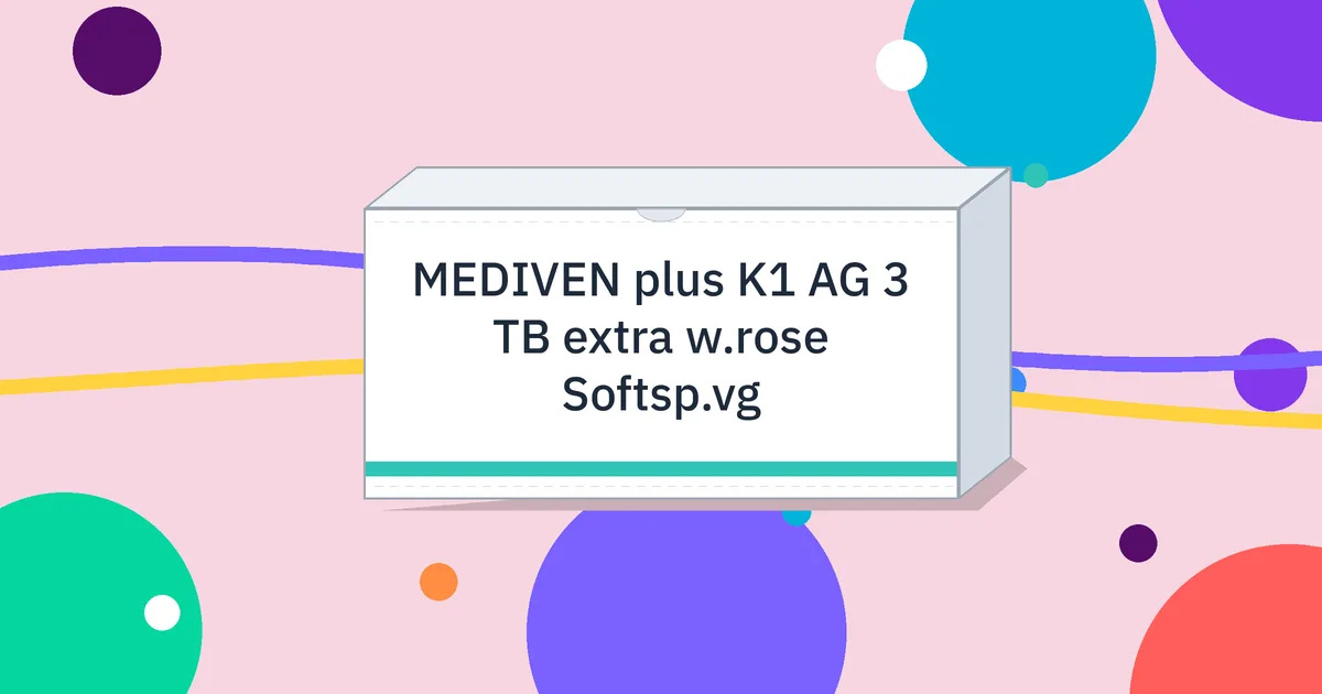 Symbolbild: Packung mit der Aufschrift MEDIVEN plus K1 AG 3 TB extra w.rose Softsp.vg (PZN 15066743) – Verfügbarkeit und Bezug in Apotheken in Frankfurt am Main
