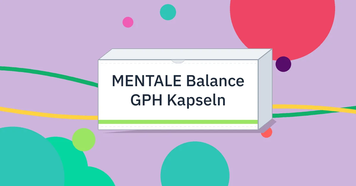 Symbolbild: Packung mit der Aufschrift MENTALE Balance GPH Kapseln (PZN 17824225) – Verfügbarkeit und Bezug in Apotheken in Frankfurt am Main