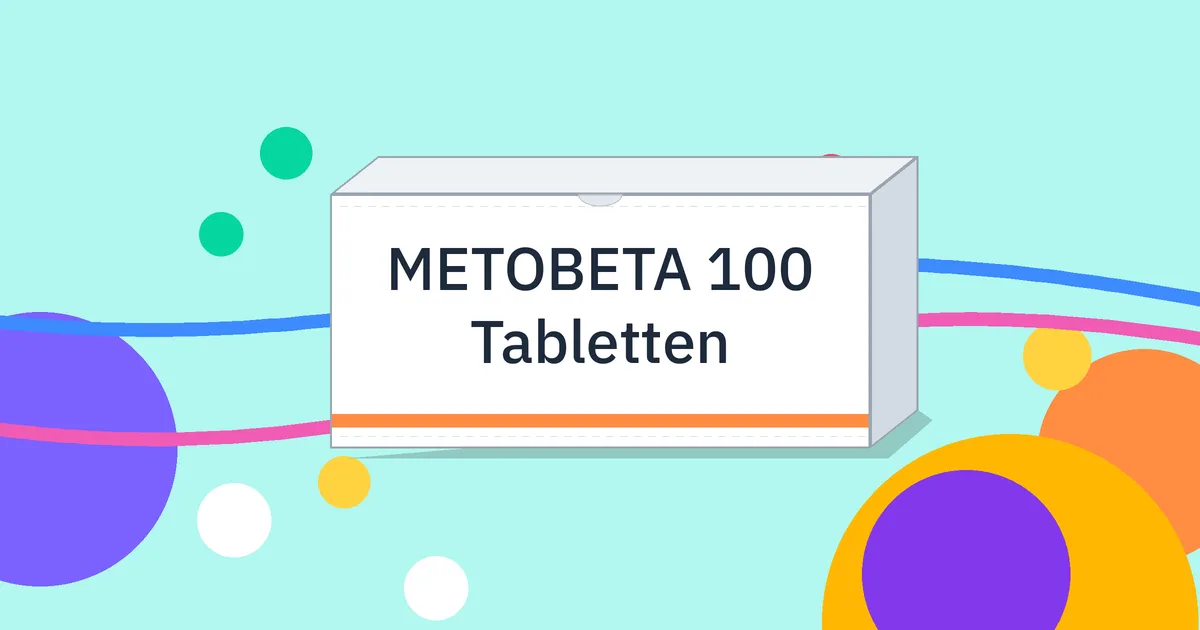 Symbolbild: Packung mit der Aufschrift METOBETA 100 Tabletten (PZN 04801926) – Verfügbarkeit und Bezug in Apotheken in Frankfurt am Main