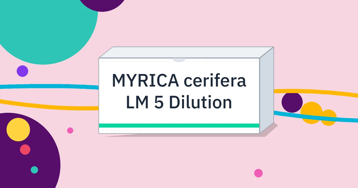 Symbolbild: Packung mit der Aufschrift MYRICA cerifera LM 5 Dilution (PZN 12957039) – Verfügbarkeit und Bezug in Apotheken in Frankfurt am Main