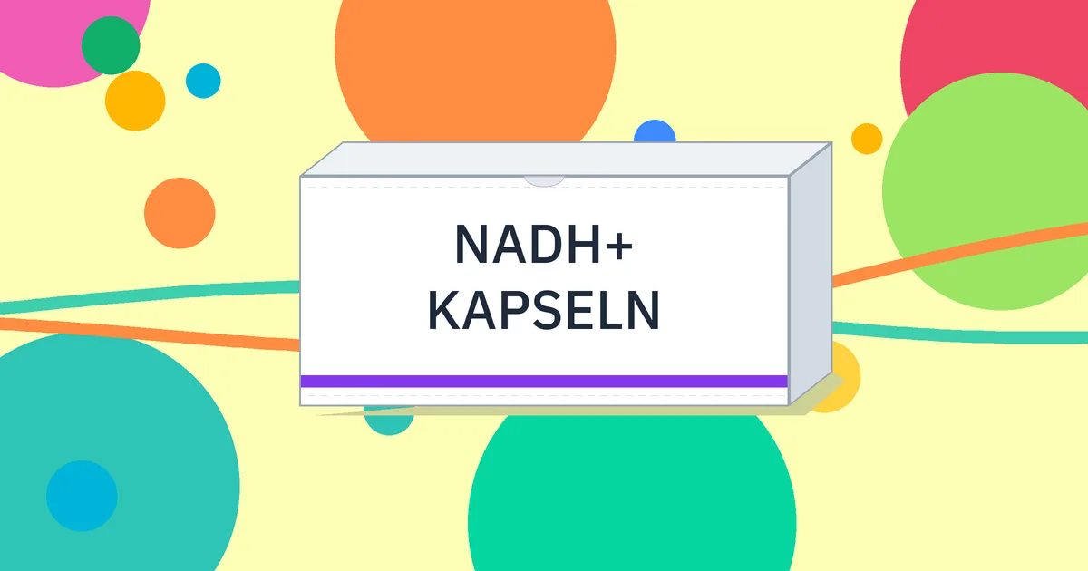 Symbolbild: Packung mit der Aufschrift NADH+ KAPSELN (PZN 19688401) – Verfügbarkeit und Bezug in Apotheken in Frankfurt am Main