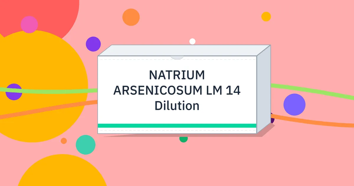 Symbolbild: Packung mit der Aufschrift NATRIUM ARSENICOSUM LM 14 Dilution (PZN 12959392) – Verfügbarkeit und Bezug in Apotheken in Frankfurt am Main