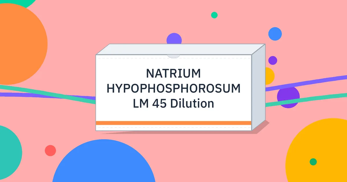 Symbolbild: Packung mit der Aufschrift NATRIUM HYPOPHOSPHOROSUM LM 45 Dilution (PZN 12963672) – Verfügbarkeit und Bezug in Apotheken in Frankfurt am Main