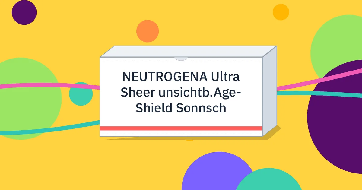 Symbolbild: Packung mit der Aufschrift NEUTROGENA Ultra Sheer unsichtb.Age-Shield Sonnsch (PZN 20299159) – Verfügbarkeit und Bezug in Apotheken in Frankfurt am Main