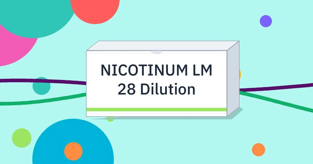 Symbolbild: Packung mit der Aufschrift NICOTINUM LM 28 Dilution (PZN 12969284) – Verfügbarkeit und Bezug in Apotheken in Frankfurt am Main