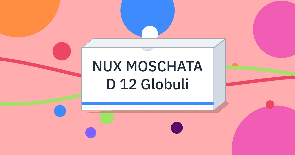 Symbolbild: Packung mit der Aufschrift NUX MOSCHATA D 12 Globuli (PZN 04229372) – Verfügbarkeit und Bezug in Apotheken in Frankfurt am Main