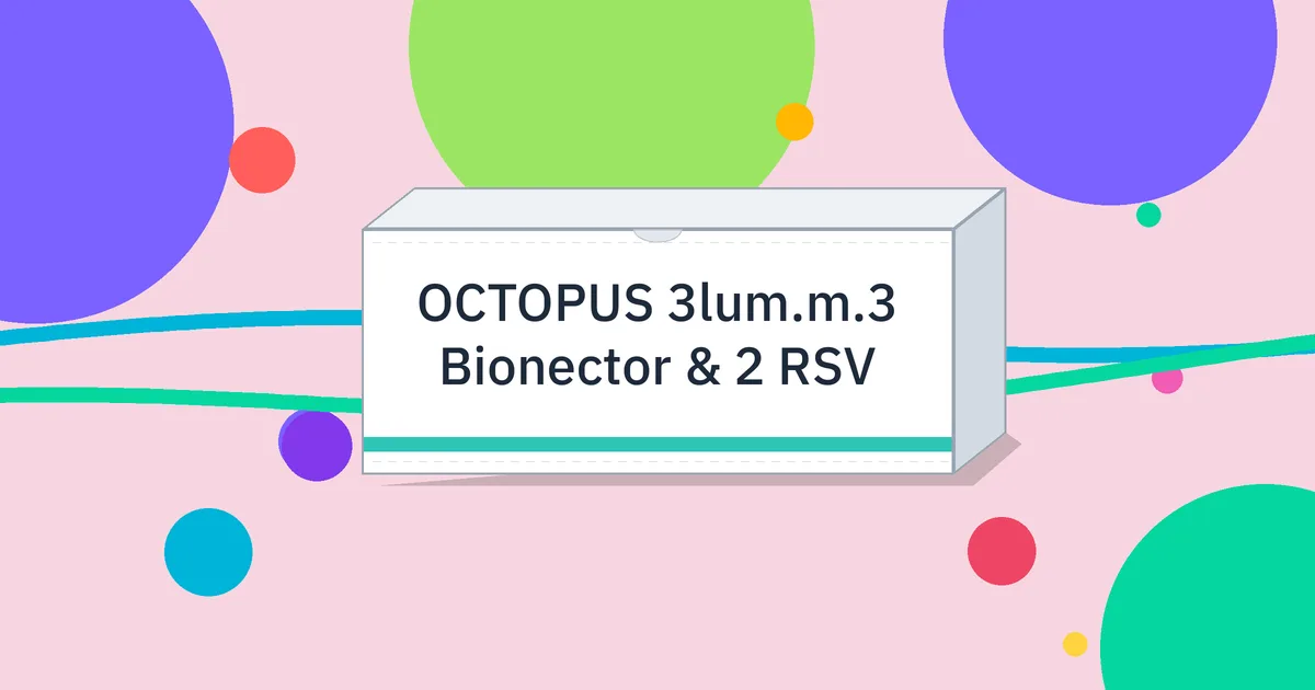 Symbolbild: Packung mit der Aufschrift OCTOPUS 3lum.m.3 Bionector & 2 RSV (PZN 16023701) – Verfügbarkeit und Bezug in Apotheken in Frankfurt am Main