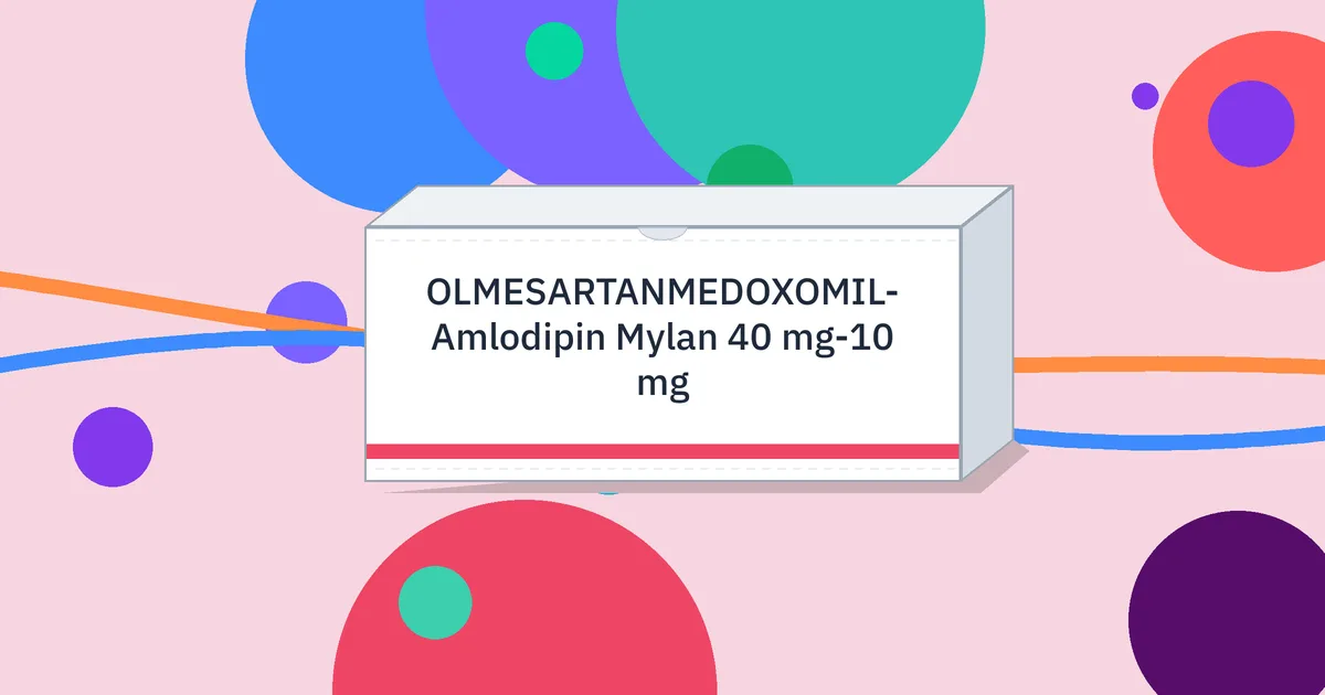 Symbolbild: Packung mit der Aufschrift OLMESARTANMEDOXOMIL-Amlodipin Mylan 40 mg-10 mg (PZN 14176984) – Verfügbarkeit und Bezug in Apotheken in Frankfurt am Main