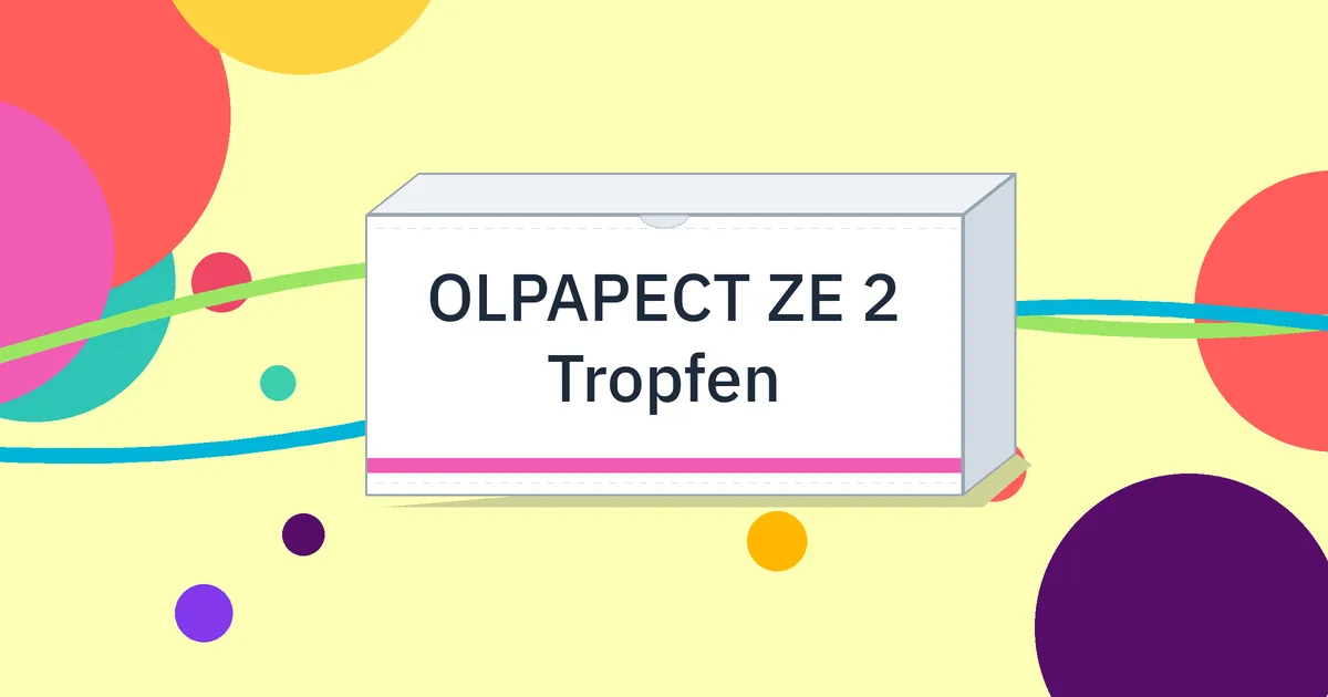 Symbolbild: Packung mit der Aufschrift OLPAPECT ZE 2 Tropfen (PZN 07117538) – Verfügbarkeit und Bezug in Apotheken in Frankfurt am Main