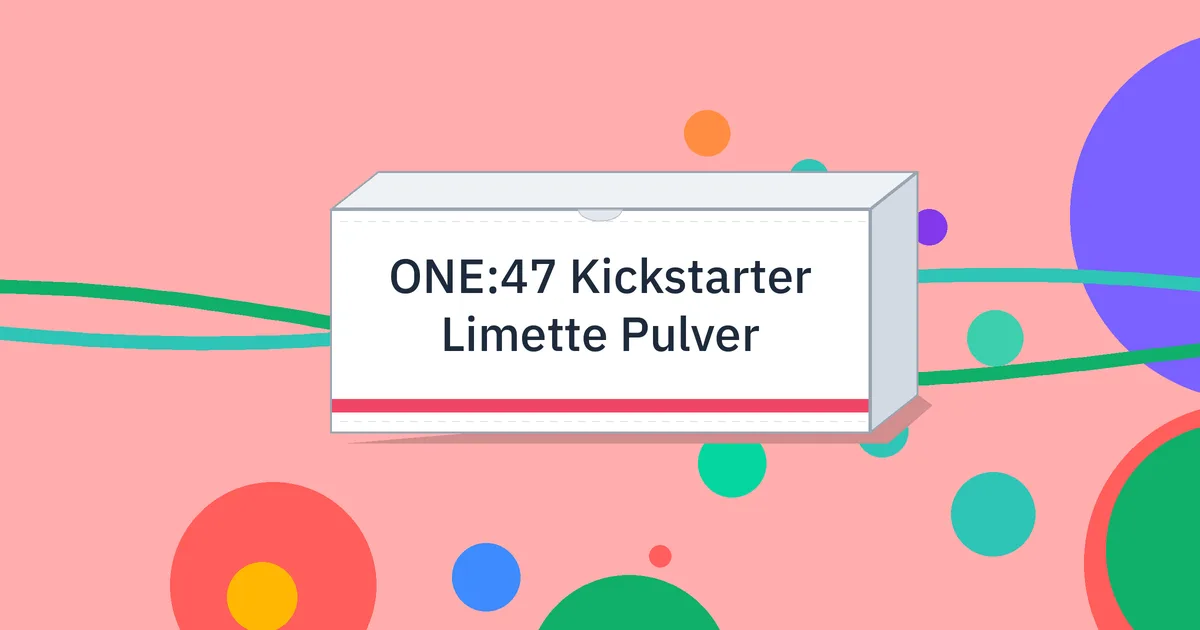 Symbolbild: Packung mit der Aufschrift ONE:47 Kickstarter Limette Pulver (PZN 18084227) – Verfügbarkeit und Bezug in Apotheken in Frankfurt am Main
