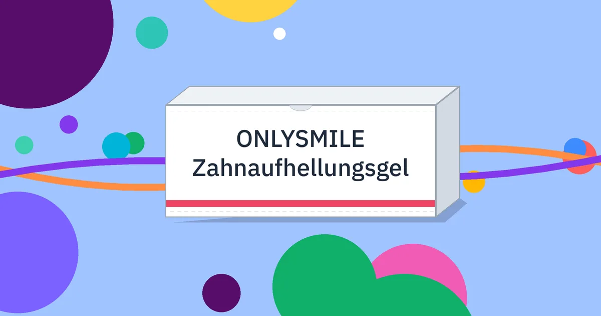 Symbolbild: Packung mit der Aufschrift ONLYSMILE Zahnaufhellungsgel (PZN 20129339) – Verfügbarkeit und Bezug in Apotheken in Frankfurt am Main