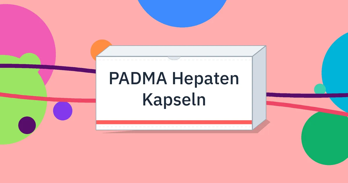 Symbolbild: Packung mit der Aufschrift PADMA Hepaten Kapseln (PZN 17450078) – Verfügbarkeit und Bezug in Apotheken in Frankfurt am Main