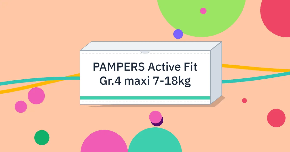 Symbolbild: Packung mit der Aufschrift PAMPERS Active Fit Gr.4 maxi 7-18kg (PZN 09519206) – Verfügbarkeit und Bezug in Apotheken in Frankfurt am Main