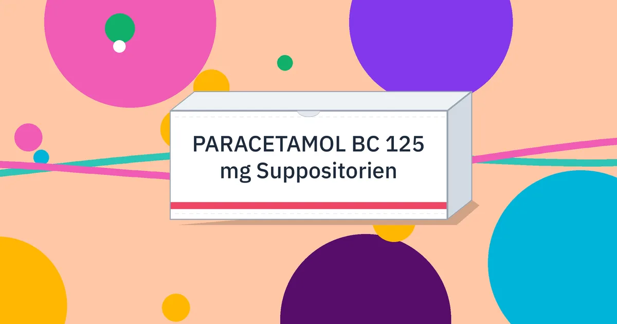 Symbolbild: Packung mit der Aufschrift PARACETAMOL BC 125 mg Suppositorien (PZN 04685816) – Verfügbarkeit und Bezug in Apotheken in Frankfurt am Main
