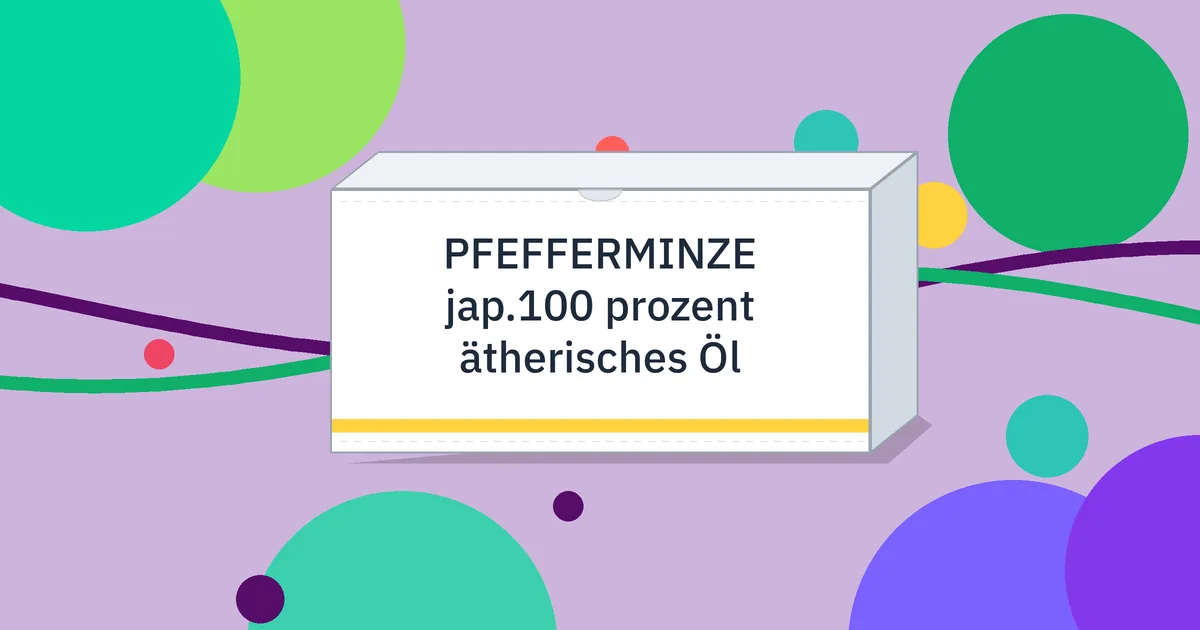 Symbolbild: Packung mit der Aufschrift PFEFFERMINZE jap.100 prozent ätherisches Öl (PZN 07206153) – Verfügbarkeit und Bezug in Apotheken in Frankfurt am Main