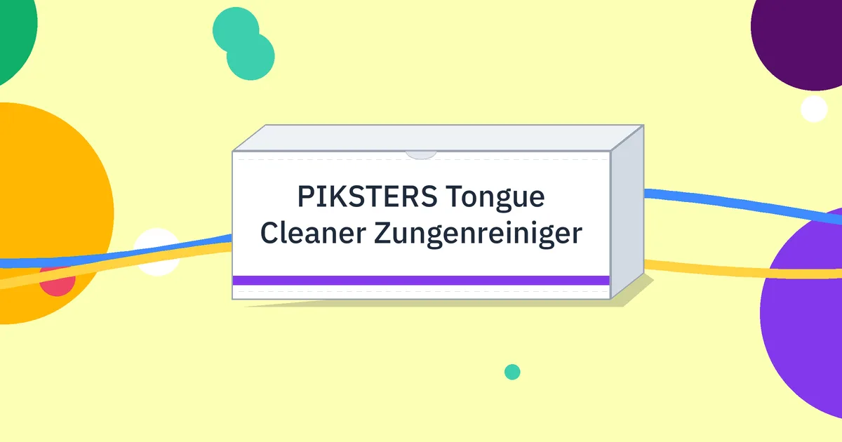 Symbolbild: Packung mit der Aufschrift PIKSTERS Tongue Cleaner Zungenreiniger (PZN 18328793) – Verfügbarkeit und Bezug in Apotheken in Frankfurt am Main