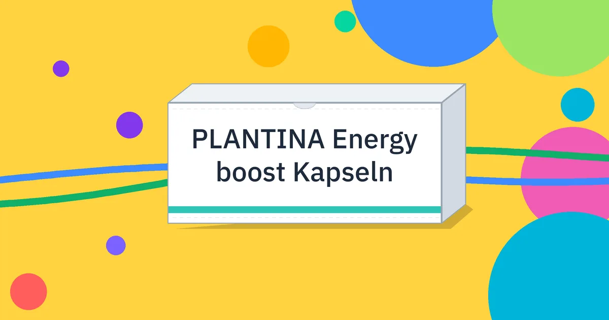 Symbolbild: Packung mit der Aufschrift PLANTINA Energy boost Kapseln (PZN 18758045) – Verfügbarkeit und Bezug in Apotheken in Frankfurt am Main