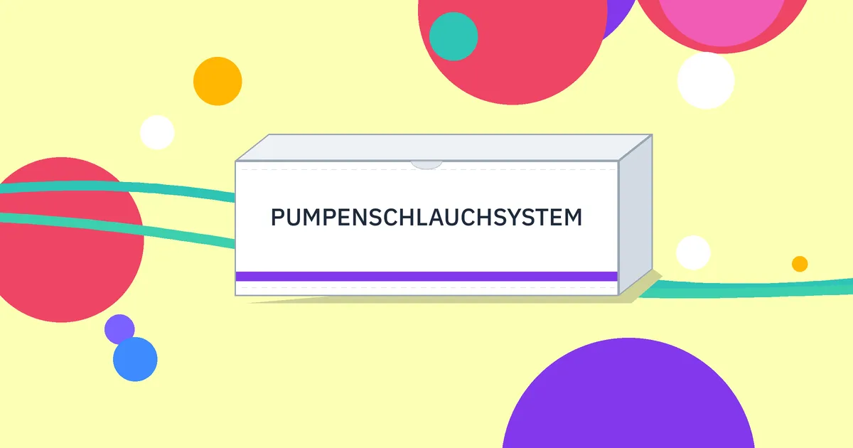 Symbolbild: Packung mit der Aufschrift PUMPENSCHLAUCHSYSTEM (PZN 11659564) – Verfügbarkeit und Bezug in Apotheken in Frankfurt am Main