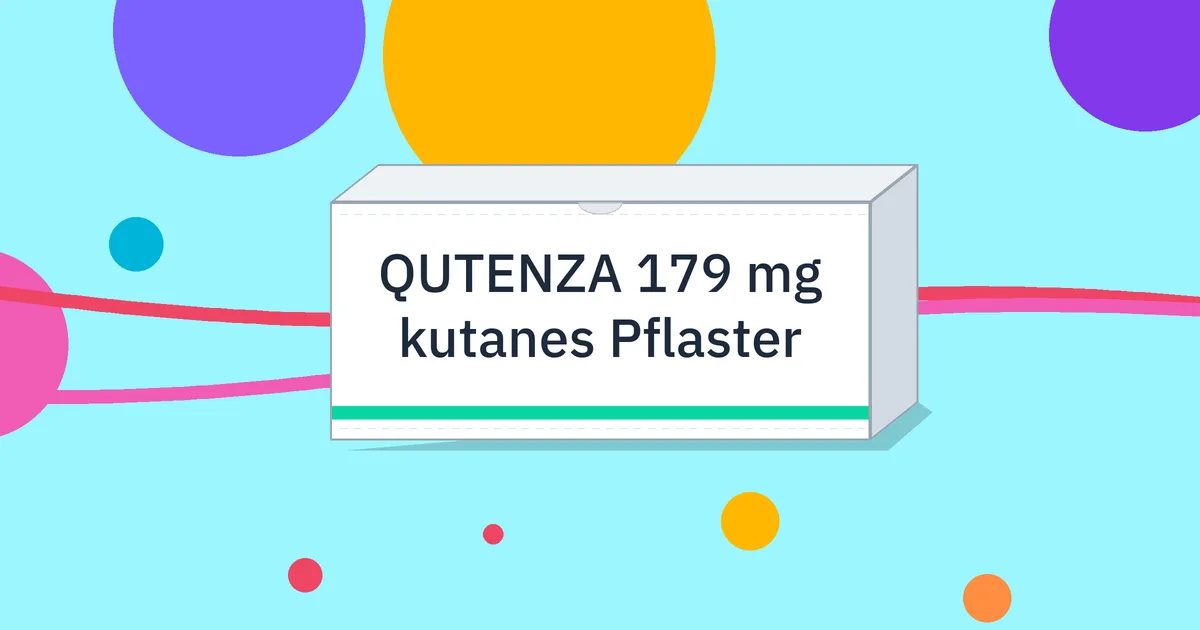 Symbolbild: Packung mit der Aufschrift QUTENZA 179 mg kutanes Pflaster (PZN 15318908) – Verfügbarkeit und Bezug in Apotheken in Frankfurt am Main