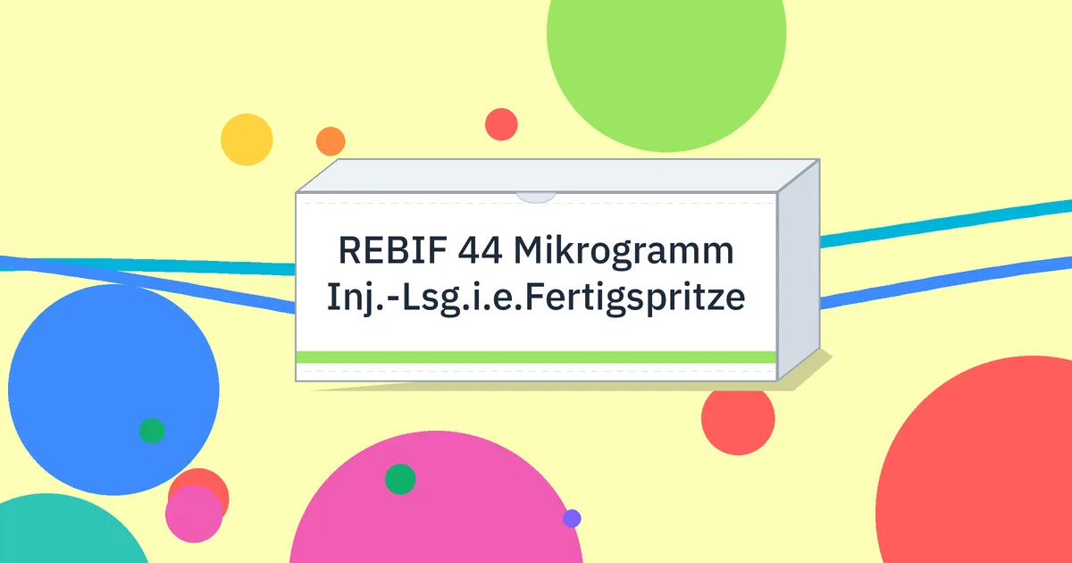 Symbolbild: Packung mit der Aufschrift REBIF 44 Mikrogramm Inj.-Lsg.i.e.Fertigspritze (PZN 04193378) – Verfügbarkeit und Bezug in Apotheken in Frankfurt am Main