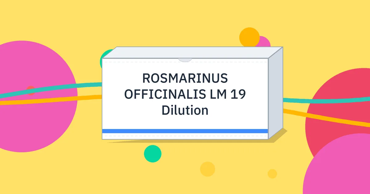 Symbolbild: Packung mit der Aufschrift ROSMARINUS OFFICINALIS LM 19 Dilution (PZN 13680841) – Verfügbarkeit und Bezug in Apotheken in Frankfurt am Main