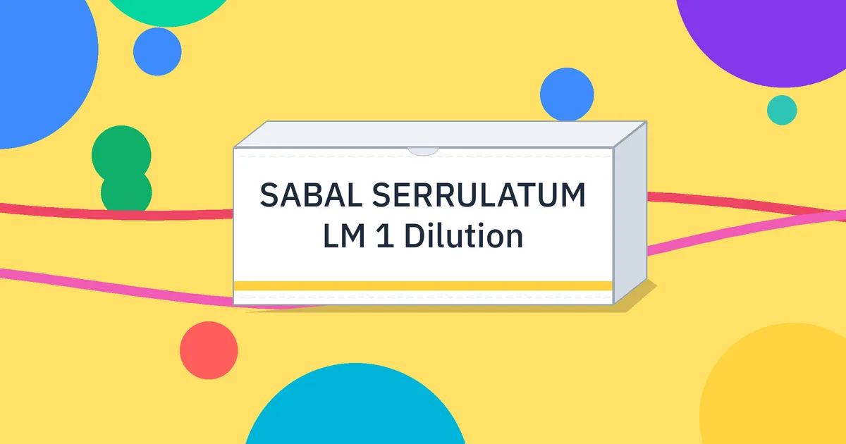 Symbolbild: Packung mit der Aufschrift SABAL SERRULATUM LM 1 Dilution (PZN 13174871) – Verfügbarkeit und Bezug in Apotheken in Frankfurt am Main