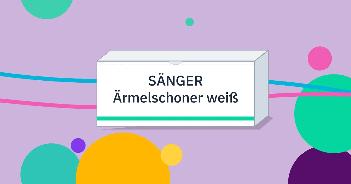 Symbolbild: Packung mit der Aufschrift SÄNGER Ärmelschoner weiß (PZN 00773914) – Verfügbarkeit und Bezug in Apotheken in Frankfurt am Main