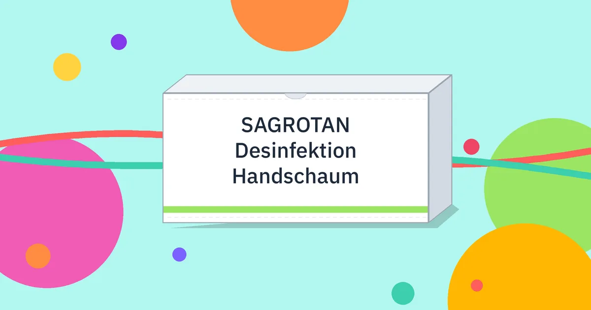 Symbolbild: Packung mit der Aufschrift SAGROTAN Desinfektion Handschaum (PZN 19334749) – Verfügbarkeit und Bezug in Apotheken in Frankfurt am Main