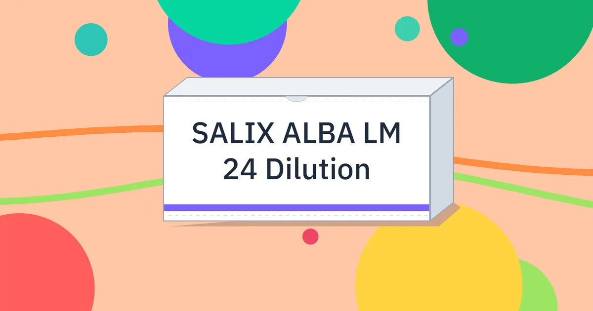 Symbolbild: Packung mit der Aufschrift SALIX ALBA LM 24 Dilution (PZN 13177786) – Verfügbarkeit und Bezug in Apotheken in Frankfurt am Main
