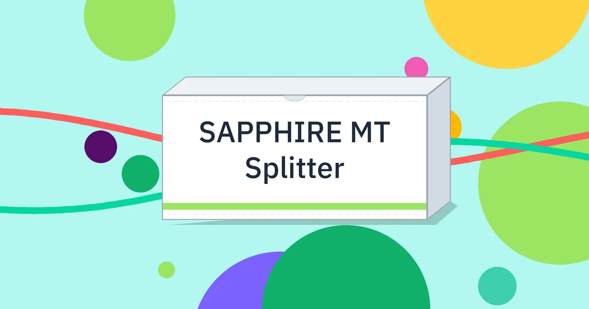 Symbolbild: Packung mit der Aufschrift SAPPHIRE MT Splitter (PZN 14337766) – Verfügbarkeit und Bezug in Apotheken in Frankfurt am Main
