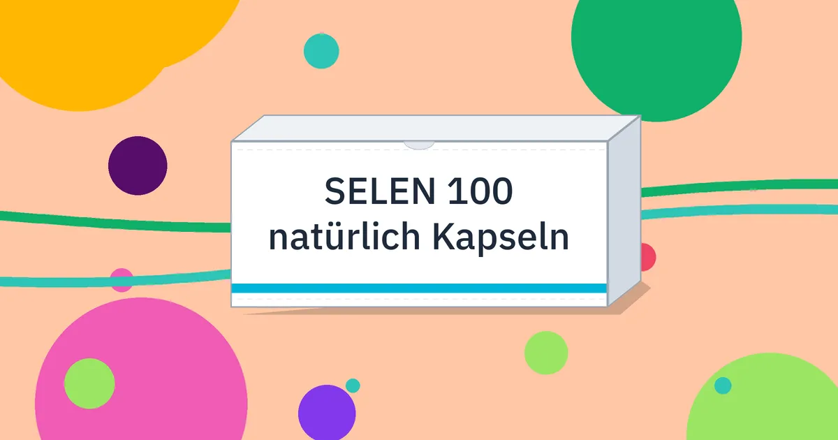 Symbolbild: Packung mit der Aufschrift SELEN 100 natürlich Kapseln (PZN 17161635) – Verfügbarkeit und Bezug in Apotheken in Frankfurt am Main