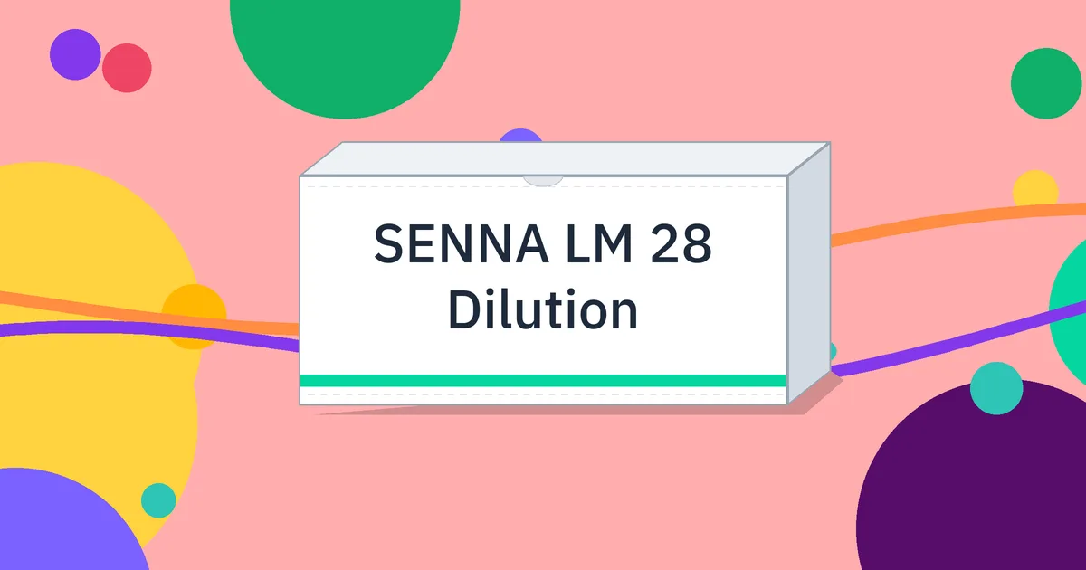 Symbolbild: Packung mit der Aufschrift SENNA LM 28 Dilution (PZN 13188241) – Verfügbarkeit und Bezug in Apotheken in Frankfurt am Main