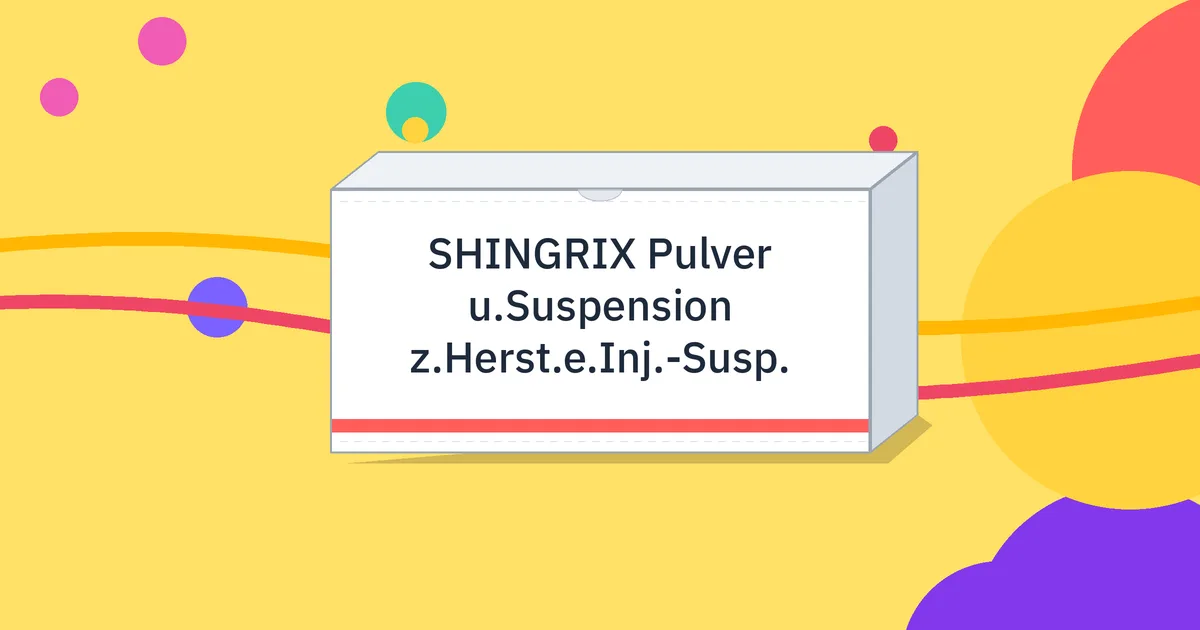 Symbolbild: Packung mit der Aufschrift SHINGRIX Pulver u.Suspension z.Herst.e.Inj.-Susp. (PZN 13715887) – Verfügbarkeit und Bezug in Apotheken in Frankfurt am Main