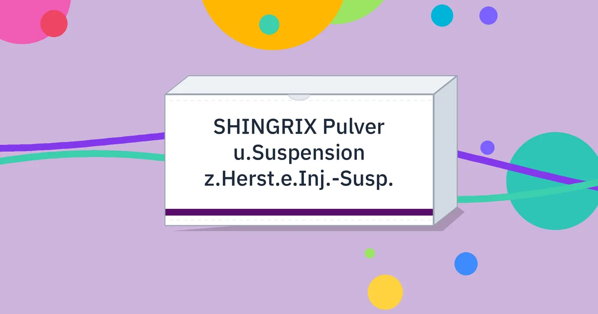 Symbolbild: Packung mit der Aufschrift SHINGRIX Pulver u.Suspension z.Herst.e.Inj.-Susp. (PZN 19876522) – Verfügbarkeit und Bezug in Apotheken in Frankfurt am Main