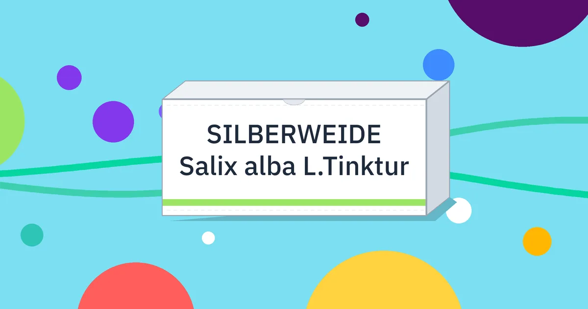 Symbolbild: Packung mit der Aufschrift SILBERWEIDE Salix alba L.Tinktur (PZN 18217898) – Verfügbarkeit und Bezug in Apotheken in Frankfurt am Main