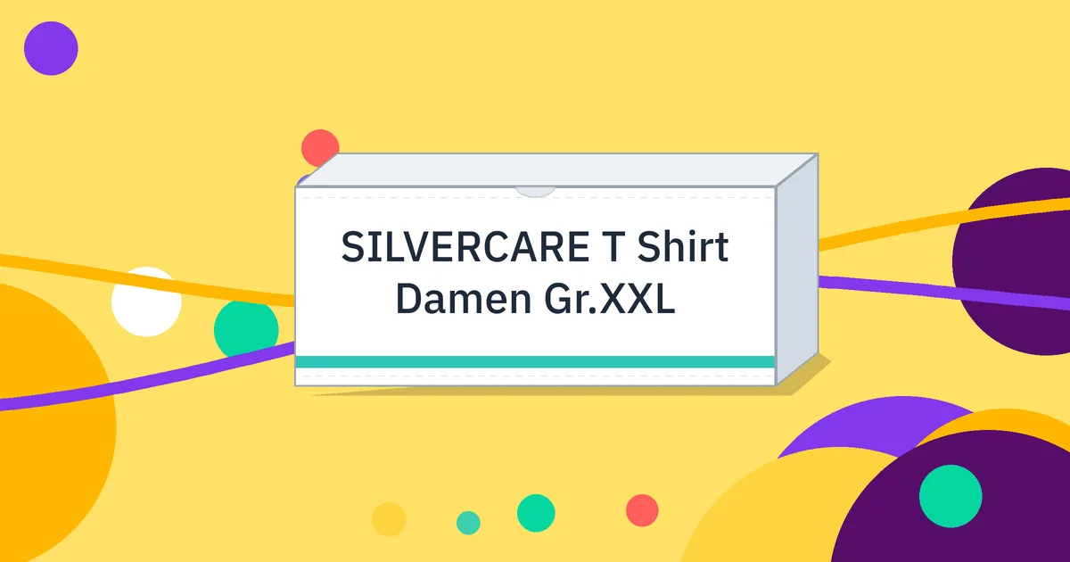 Symbolbild: Packung mit der Aufschrift SILVERCARE T Shirt Damen Gr.XXL (PZN 09270830) – Verfügbarkeit und Bezug in Apotheken in Frankfurt am Main