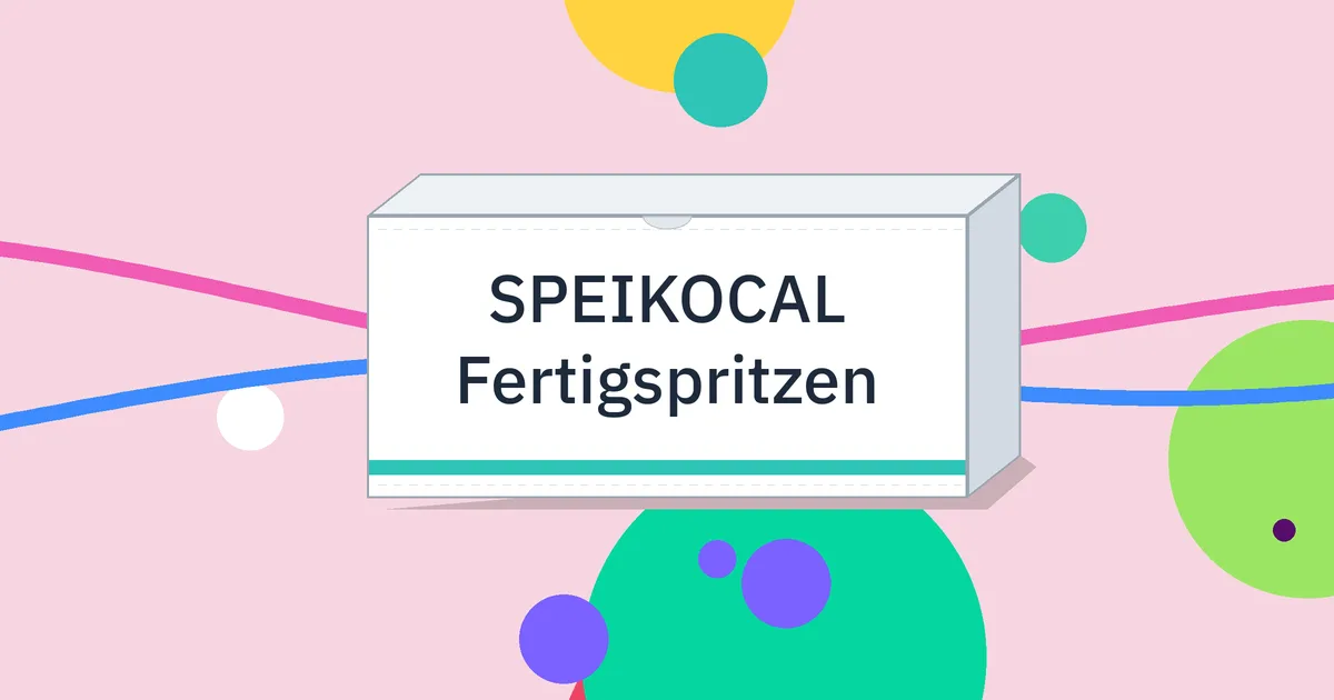 Symbolbild: Packung mit der Aufschrift SPEIKOCAL Fertigspritzen (PZN 00483180) – Verfügbarkeit und Bezug in Apotheken in Frankfurt am Main