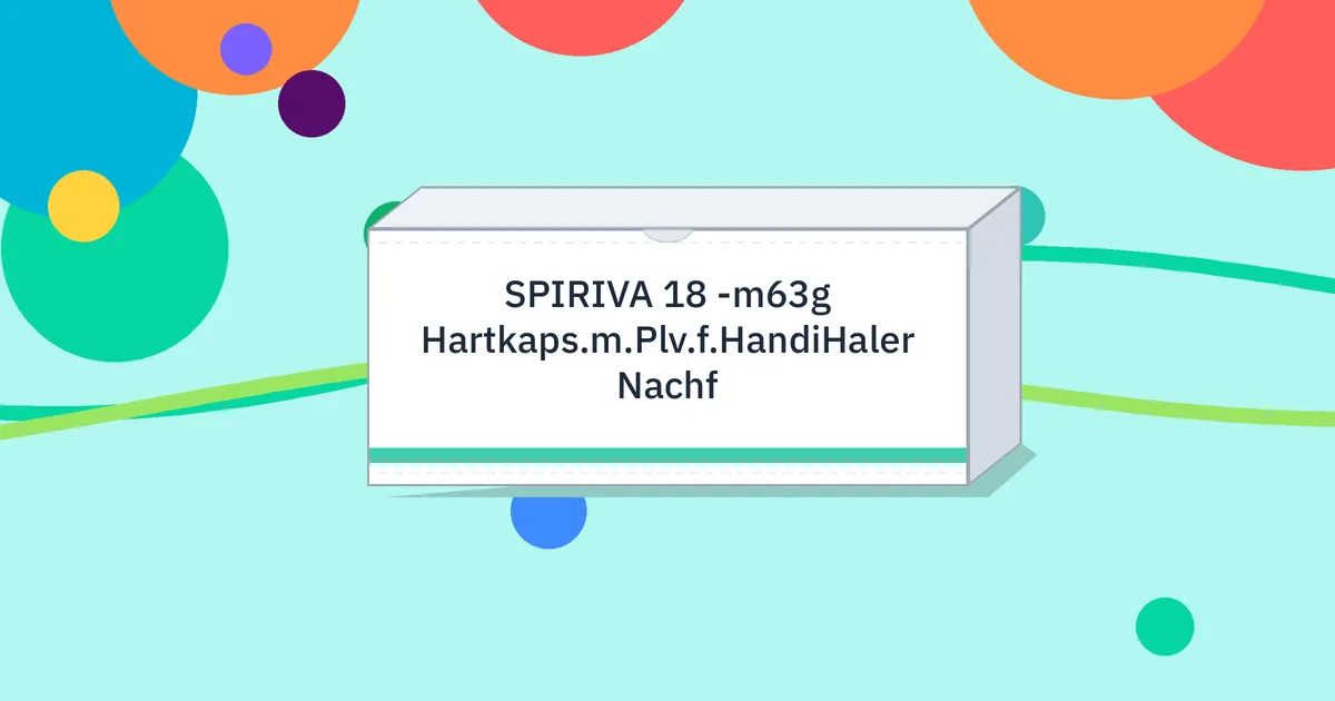 Symbolbild: Packung mit der Aufschrift SPIRIVA 18 -m63g Hartkaps.m.Plv.f.HandiHaler Nachf (PZN 07091922) – Verfügbarkeit und Bezug in Apotheken in Frankfurt am Main