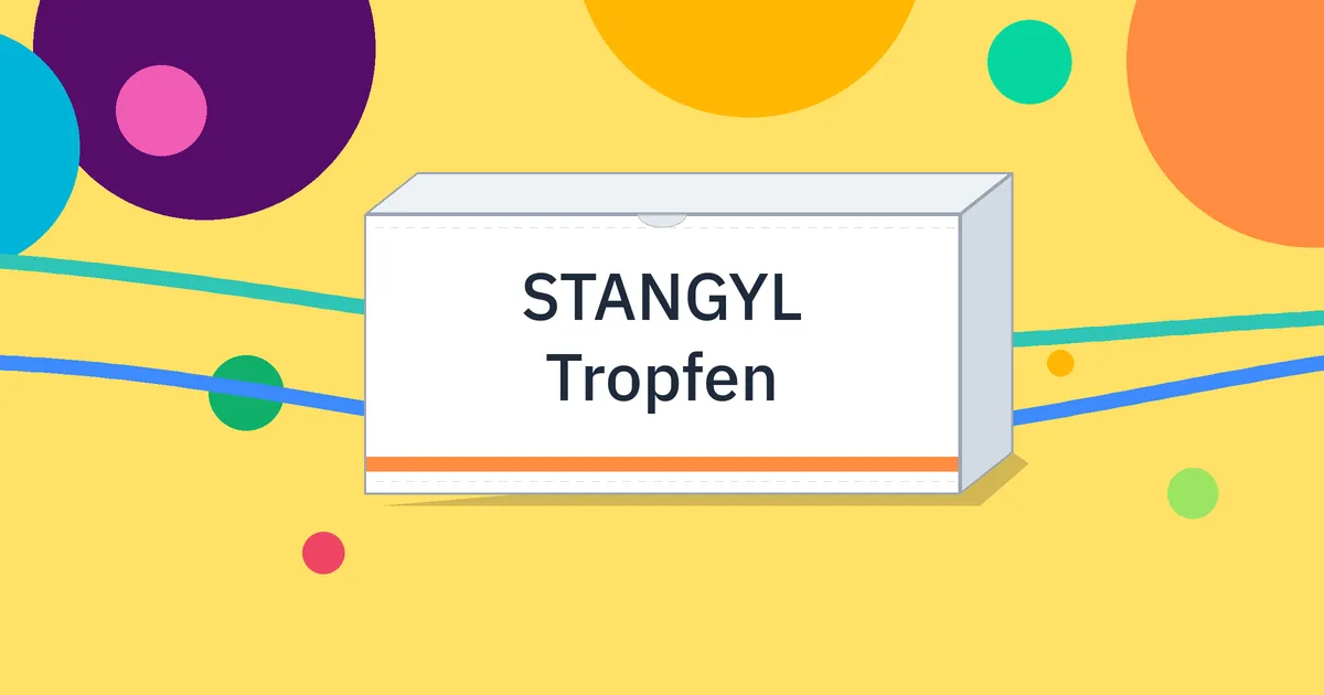Symbolbild: Packung mit der Aufschrift STANGYL Tropfen (PZN 00965708) – Verfügbarkeit und Bezug in Apotheken in Frankfurt am Main