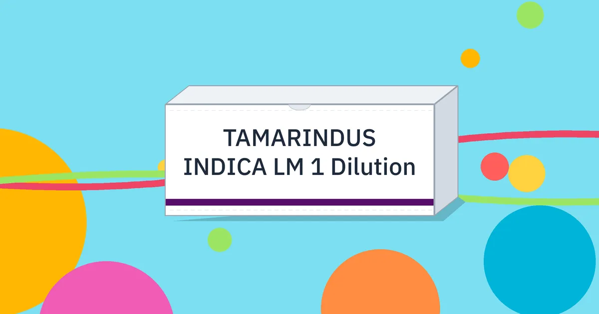 Symbolbild: Packung mit der Aufschrift TAMARINDUS INDICA LM 1 Dilution (PZN 13686134) – Verfügbarkeit und Bezug in Apotheken in Frankfurt am Main