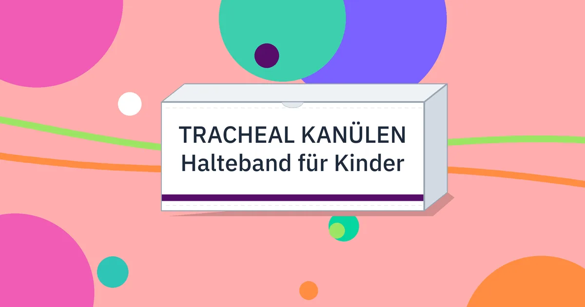 Symbolbild: Packung mit der Aufschrift TRACHEAL KANÜLEN Halteband für Kinder (PZN 15740197) – Verfügbarkeit und Bezug in Apotheken in Frankfurt am Main