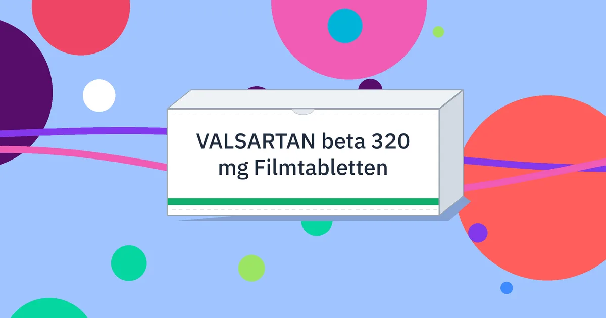 Symbolbild: Packung mit der Aufschrift VALSARTAN beta 320 mg Filmtabletten (PZN 17454194) – Verfügbarkeit und Bezug in Apotheken in Frankfurt am Main