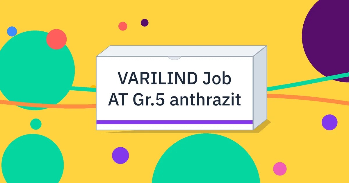 Symbolbild: Packung mit der Aufschrift VARILIND Job AT Gr.5 anthrazit (PZN 18191756) – Verfügbarkeit und Bezug in Apotheken in Frankfurt am Main