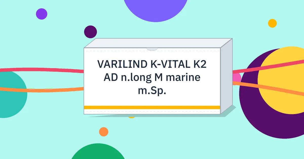 Symbolbild: Packung mit der Aufschrift VARILIND K-VITAL K2 AD n.long M marine m.Sp. (PZN 20567795) – Verfügbarkeit und Bezug in Apotheken in Frankfurt am Main
