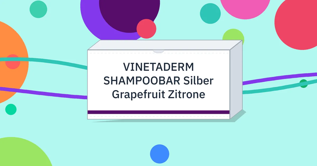Symbolbild: Packung mit der Aufschrift VINETADERM SHAMPOOBAR Silber Grapefruit Zitrone (PZN 18369970) – Verfügbarkeit und Bezug in Apotheken in Frankfurt am Main