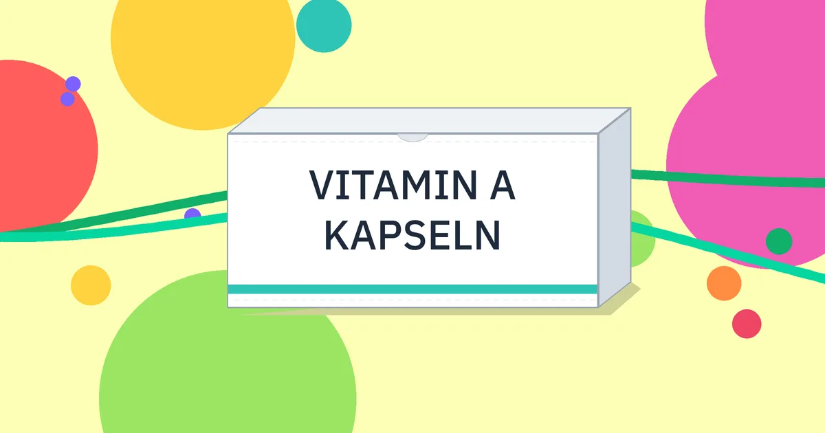 Symbolbild: Packung mit der Aufschrift VITAMIN A KAPSELN (PZN 15569125) – Verfügbarkeit und Bezug in Apotheken in Frankfurt am Main